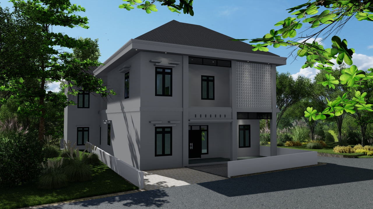 Desain Rumah Gang Kemuning 64 Balikpapan - PRIGLOTECH