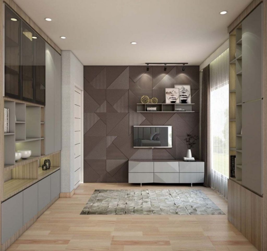 Inspirasi Backdrop TV untuk Ruang Keluarga - PRIGLOTECH